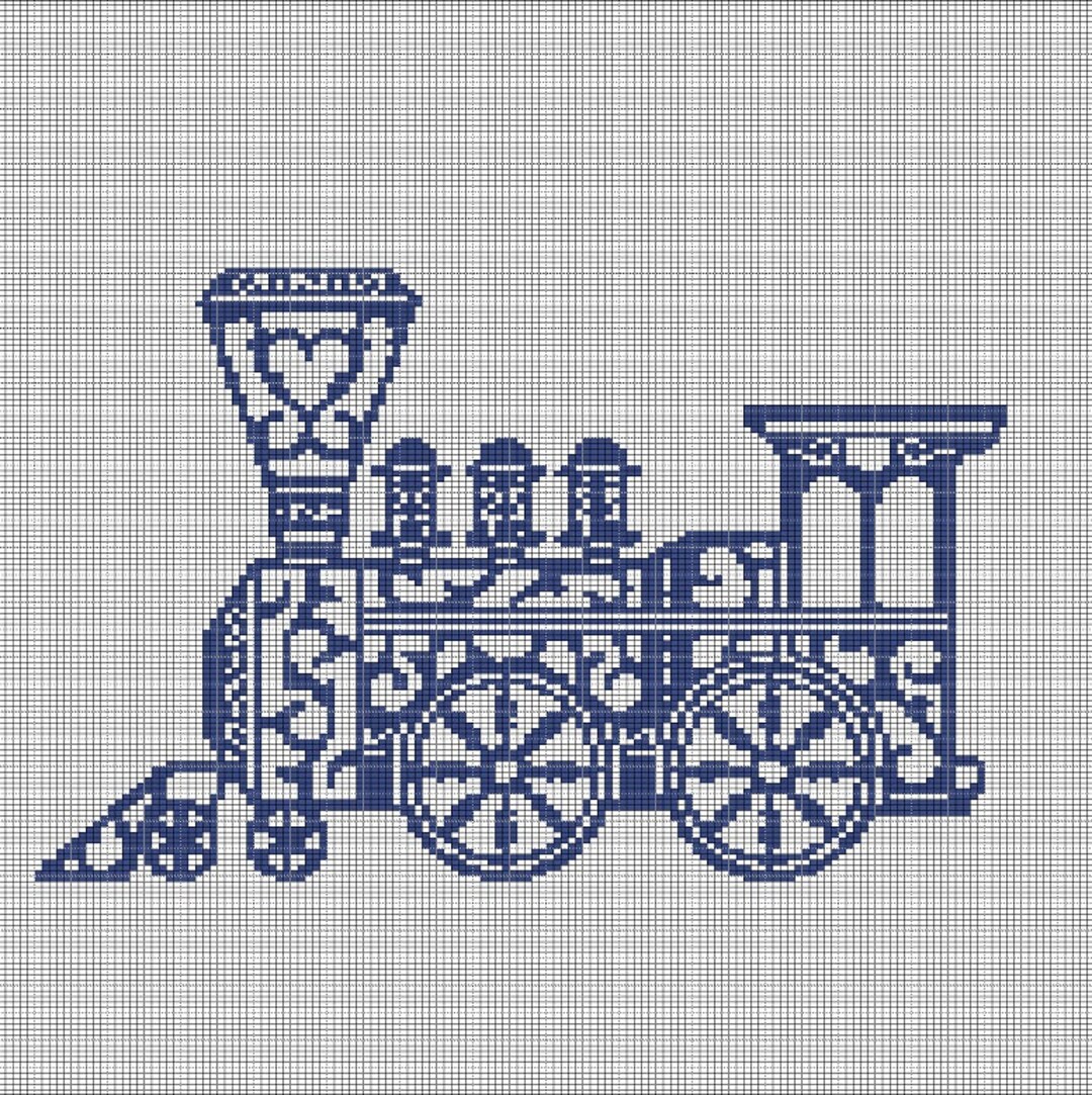 Locomotive Crochet Afghan Pattern Graph - Etsy