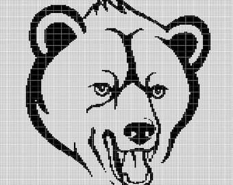 Bear Family Crochet Afghan Pattern Graph - Etsy