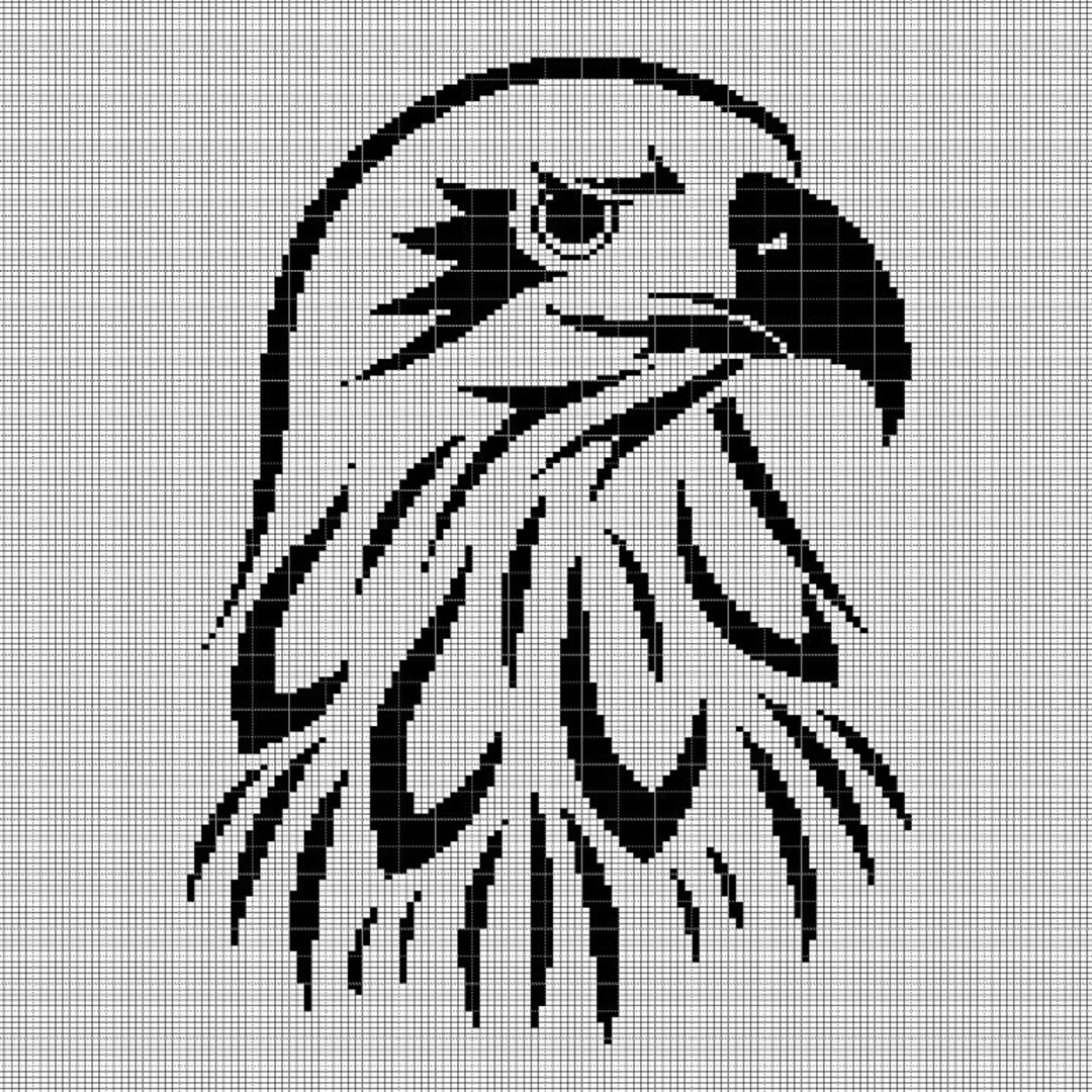 Eagle Head 5 Crochet Afghan Pattern Graph - Etsy