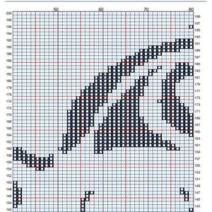 Panther Crochet Afghan Pattern Graph - Etsy