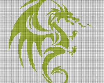 Dragon 17 Crochet Afghan Pattern Graph - Etsy