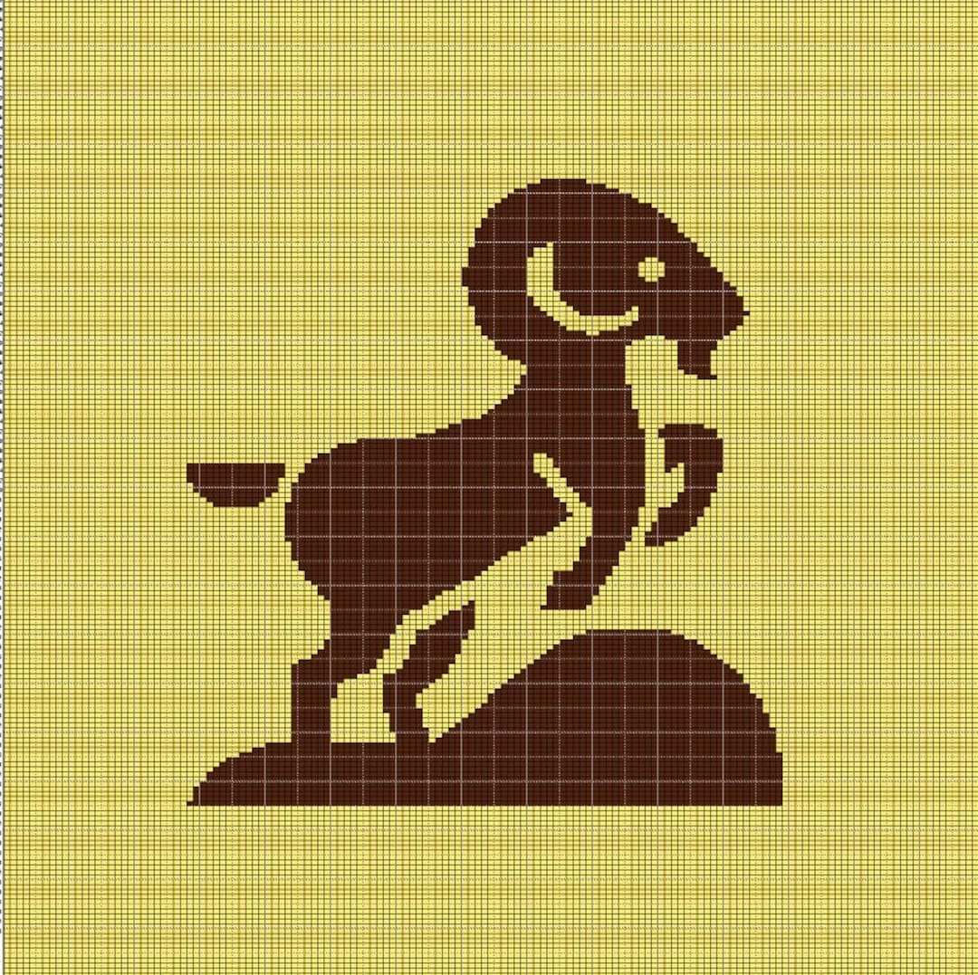 Ram Crochet Afghan Pattern Graph - Etsy