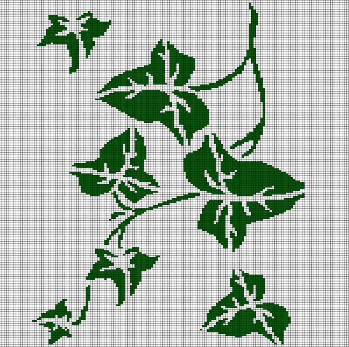 Ivy Crochet Afghan Pattern Graph - Etsy