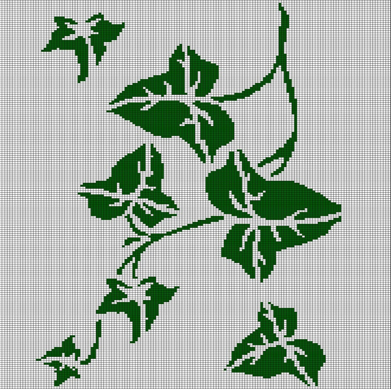 Ivy Crochet Afghan Pattern Graph - Etsy