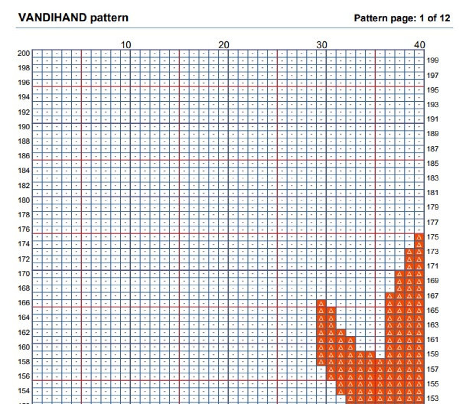 Phoenix 5 Crochet Afghan Pattern Graph | Etsy