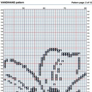 Lily 2 Crochet Afghan Pattern Graph - Etsy