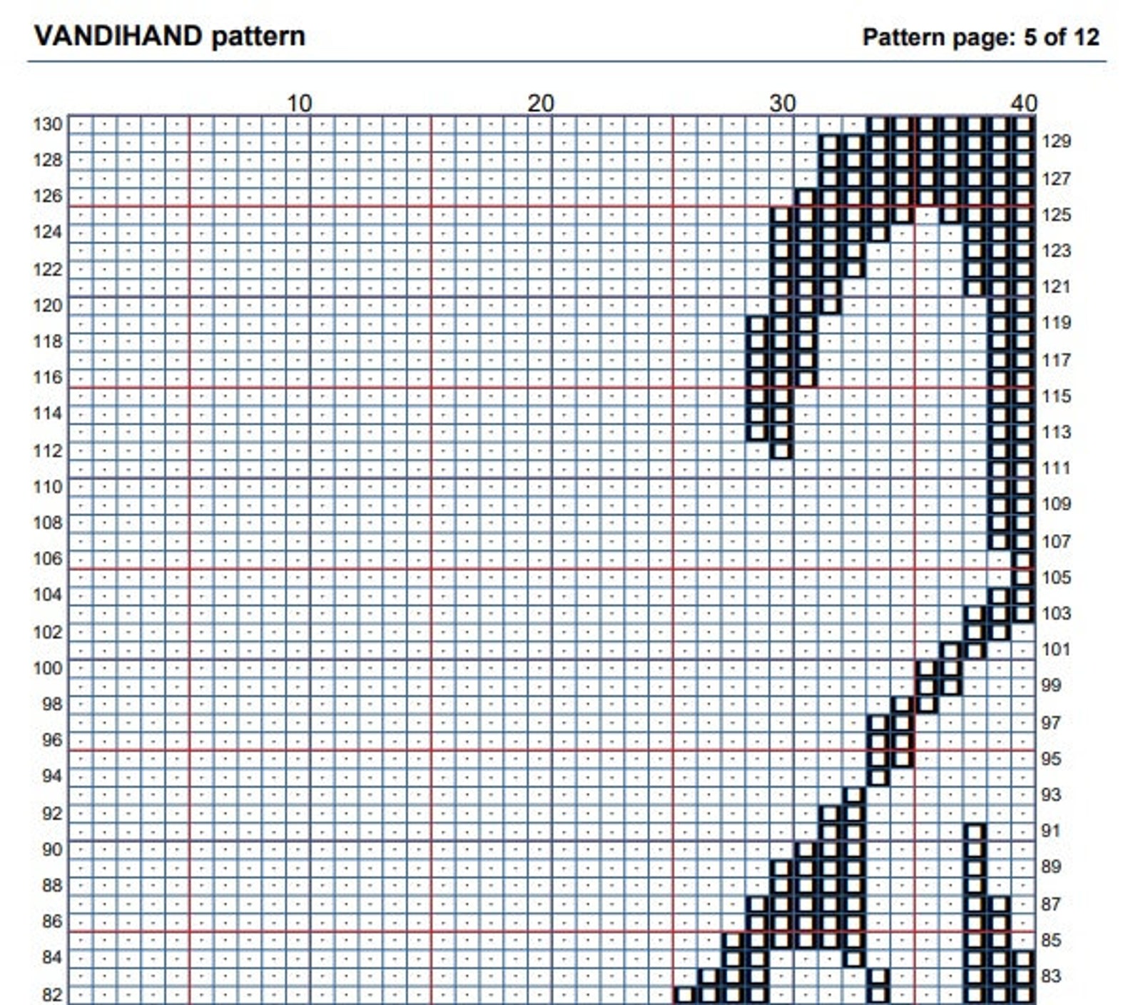 Sleeping Dog Crochet Afghan Pattern Graph | Etsy