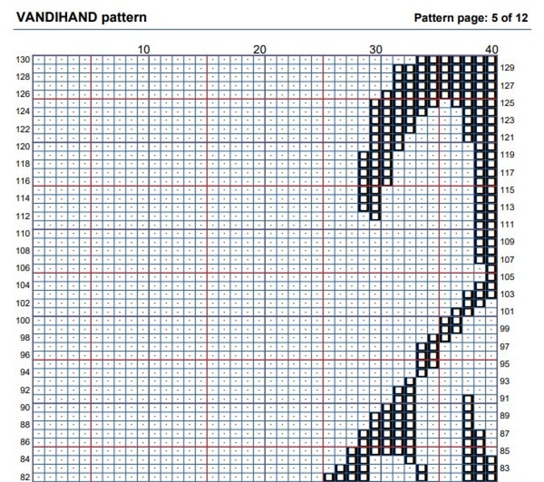 Sleeping Dog Crochet Afghan Pattern Graph | Etsy