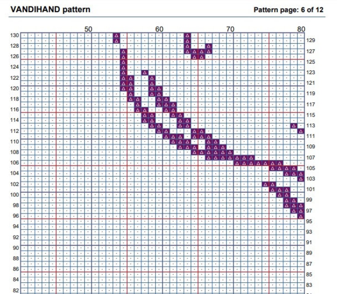 Hummingbird 3 Crochet Afghan Pattern Graph | Etsy
