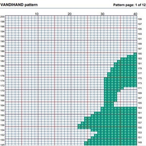 Palm Tree Crochet Afghan Pattern Graph - Etsy