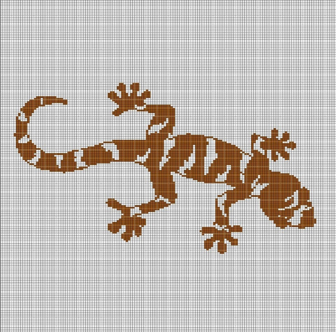 Lizard 2 Crochet Afghan Pattern Graph - Etsy