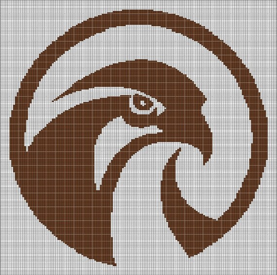 Hawk Head Crochet Afghan Pattern Graph | Etsy