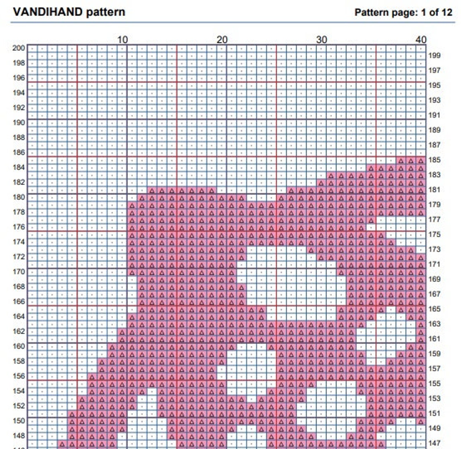 Love Butterfly Crochet Afghan Pattern Graph | Etsy