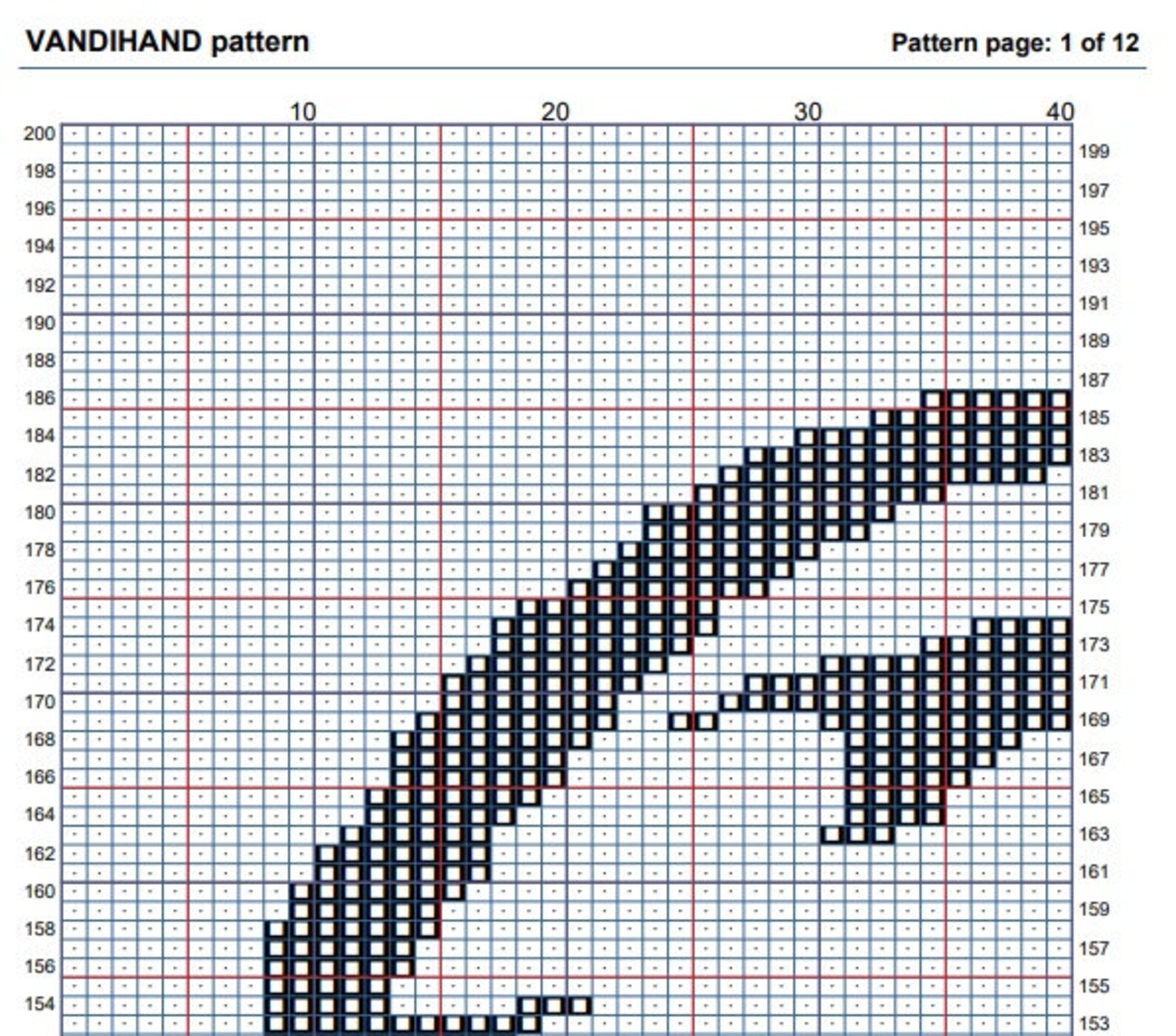 Elephant Crochet Afghan Pattern Graph - Etsy