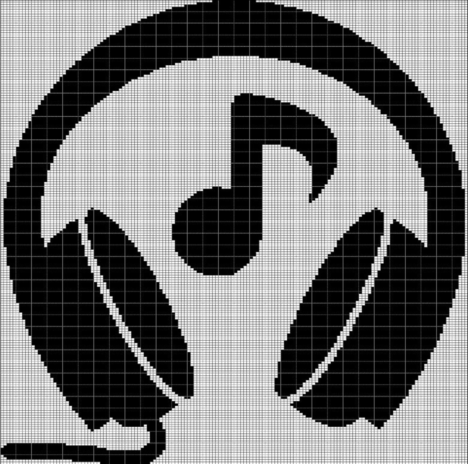 Music 2 Crochet Afghan Pattern Graph - Etsy