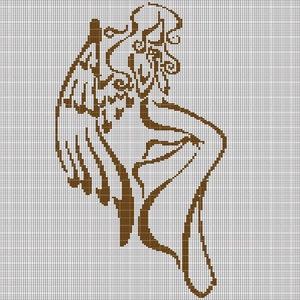 Angel Crochet Afghan Pattern Graph - Etsy