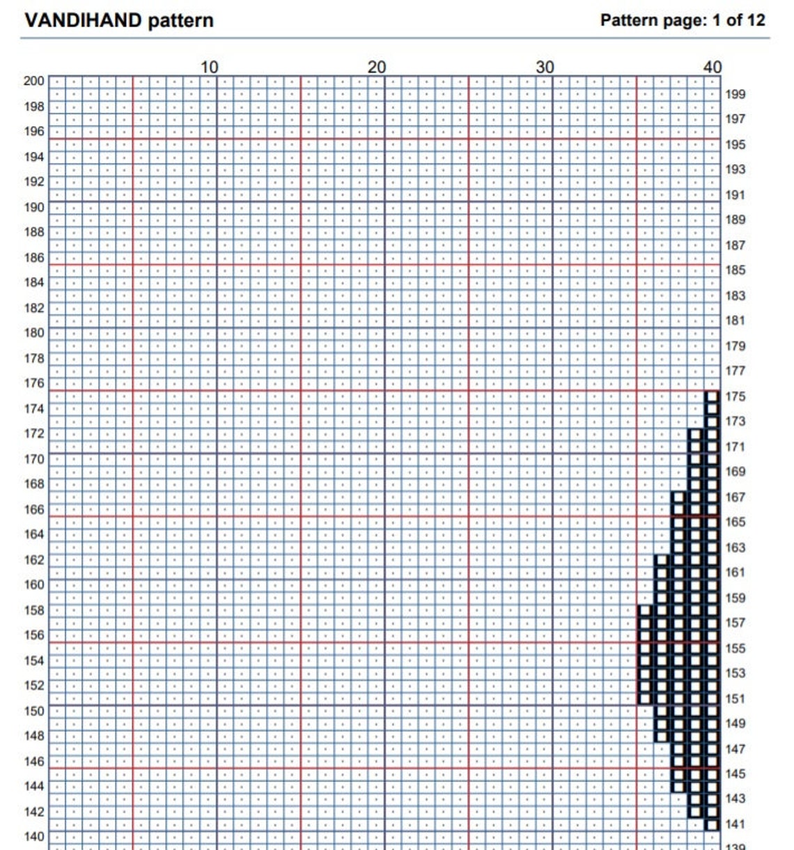 Wolf Head 6 Crochet Afghan Pattern Graph | Etsy