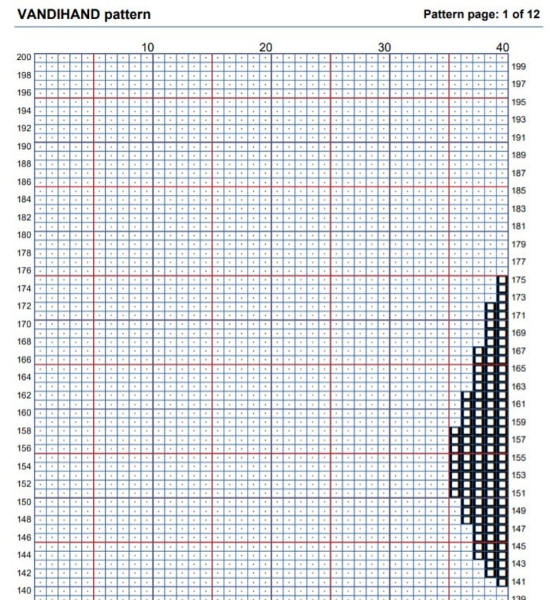 Wolf Head 6 Crochet Afghan Pattern Graph | Etsy