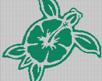 Art Turtle Crochet Afghan Pattern Graph | Etsy