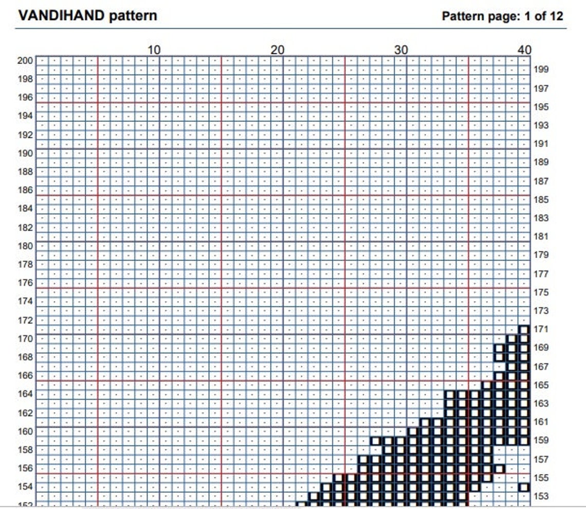 St. Bernard Dog Crochet Afghan Pattern Graph | Etsy