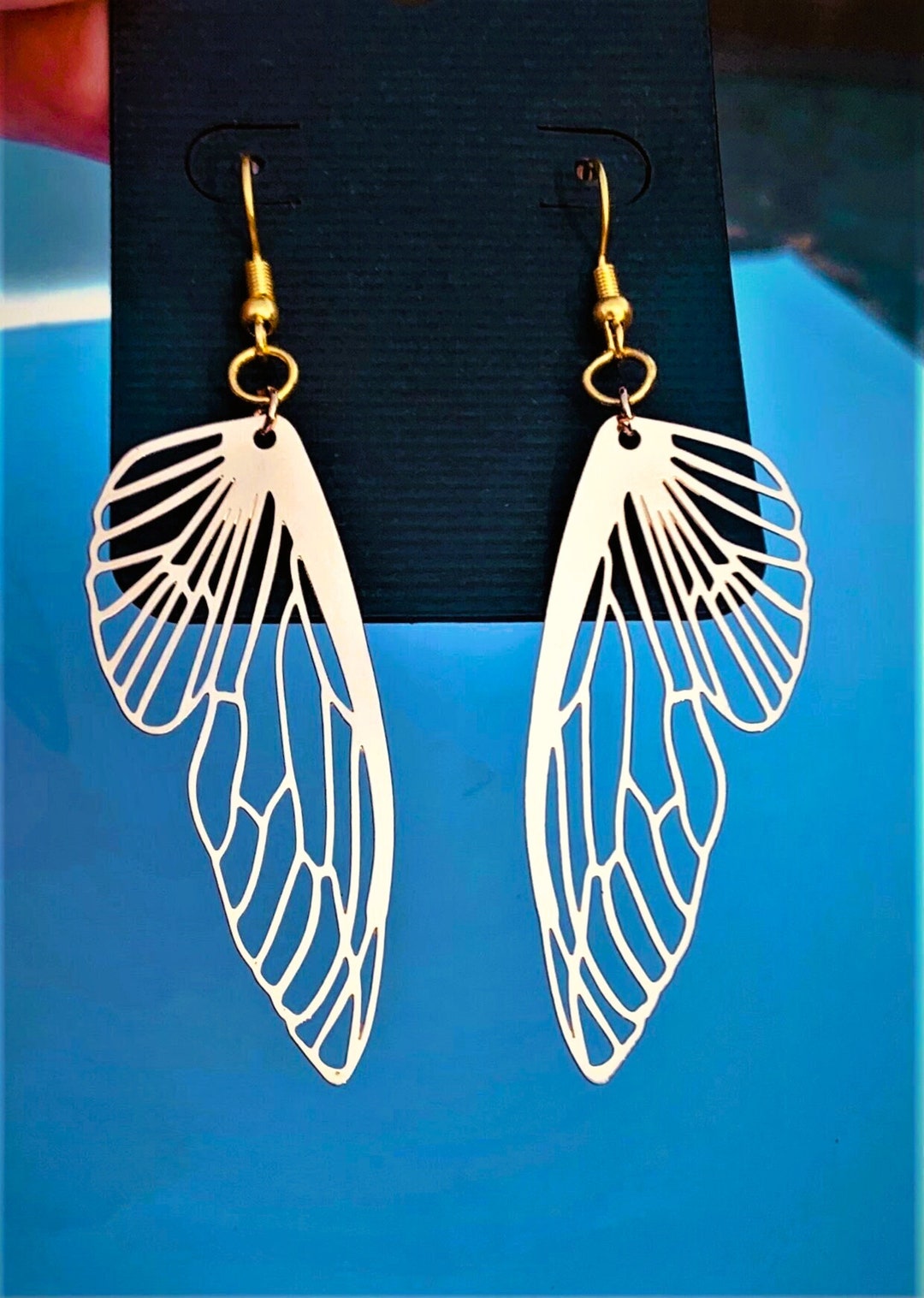 Cicada Wing Earrings Nature-inspired Jewelry - Etsy