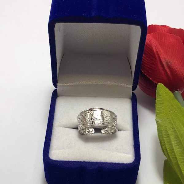 Silver Pyramid Ring - Etsy