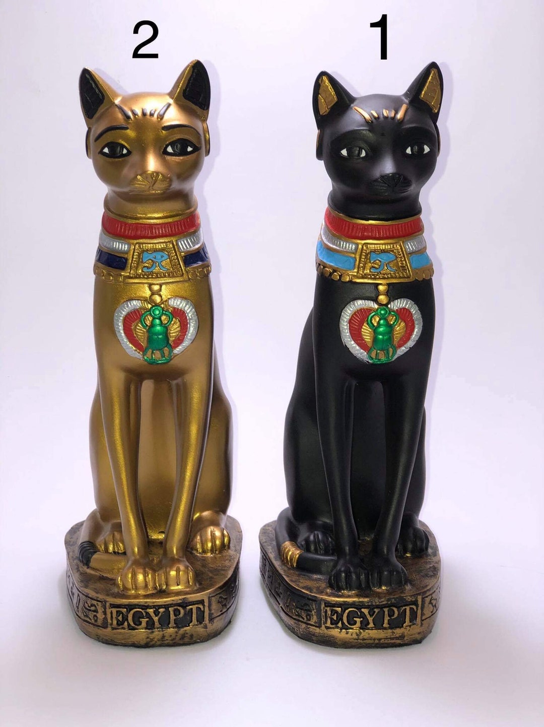 Vintage Egyptian Bastet Cat Goddess Statue - Hand Carved - Etsy