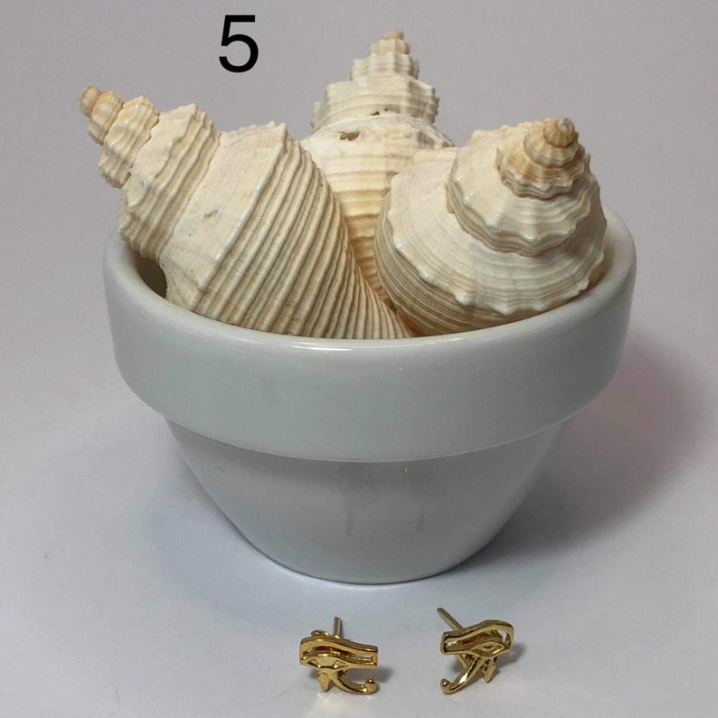 Egyptian Earrings 18k Gold Vermail Sterling Silver 925. - Etsy