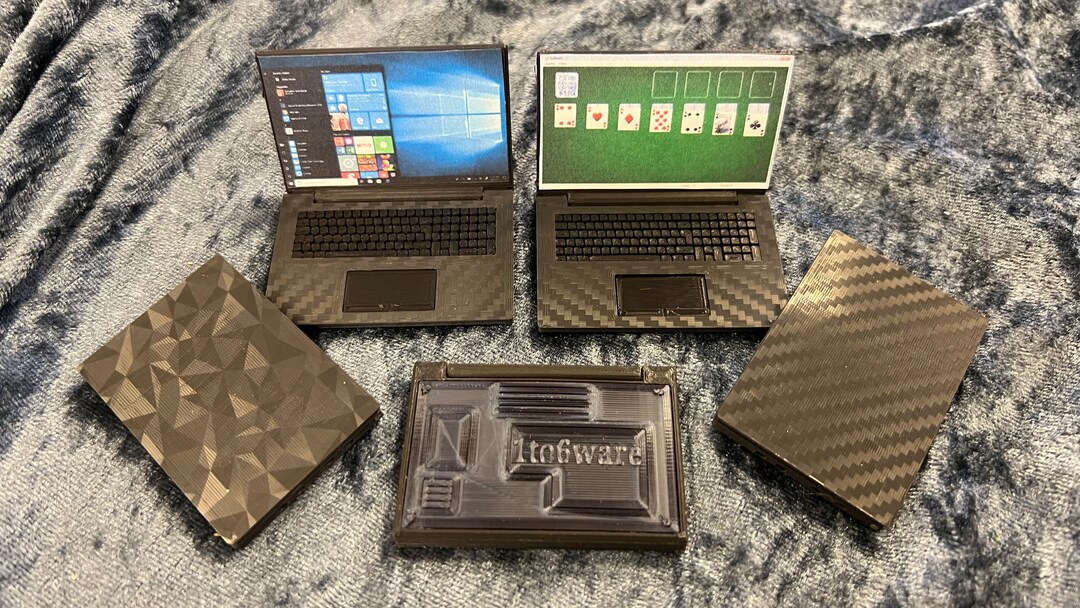 1:6 Scale Laptop, Dollhouse Laptop, Miniature Computer - Etsy