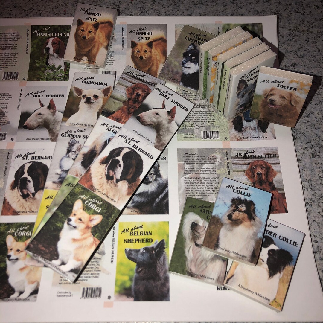 DIY Dog Breed Books #3 - A Digital Sheet for Printing Miniature Books ...