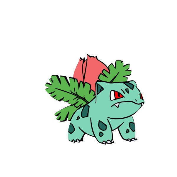 Pokemon Bulbasaur Ivysaur Svg Layered Bundle - Etsy