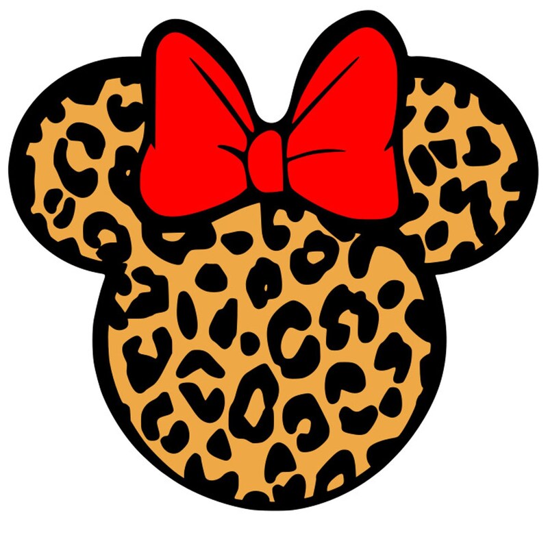 Leopard Minnie Mouse - Etsy