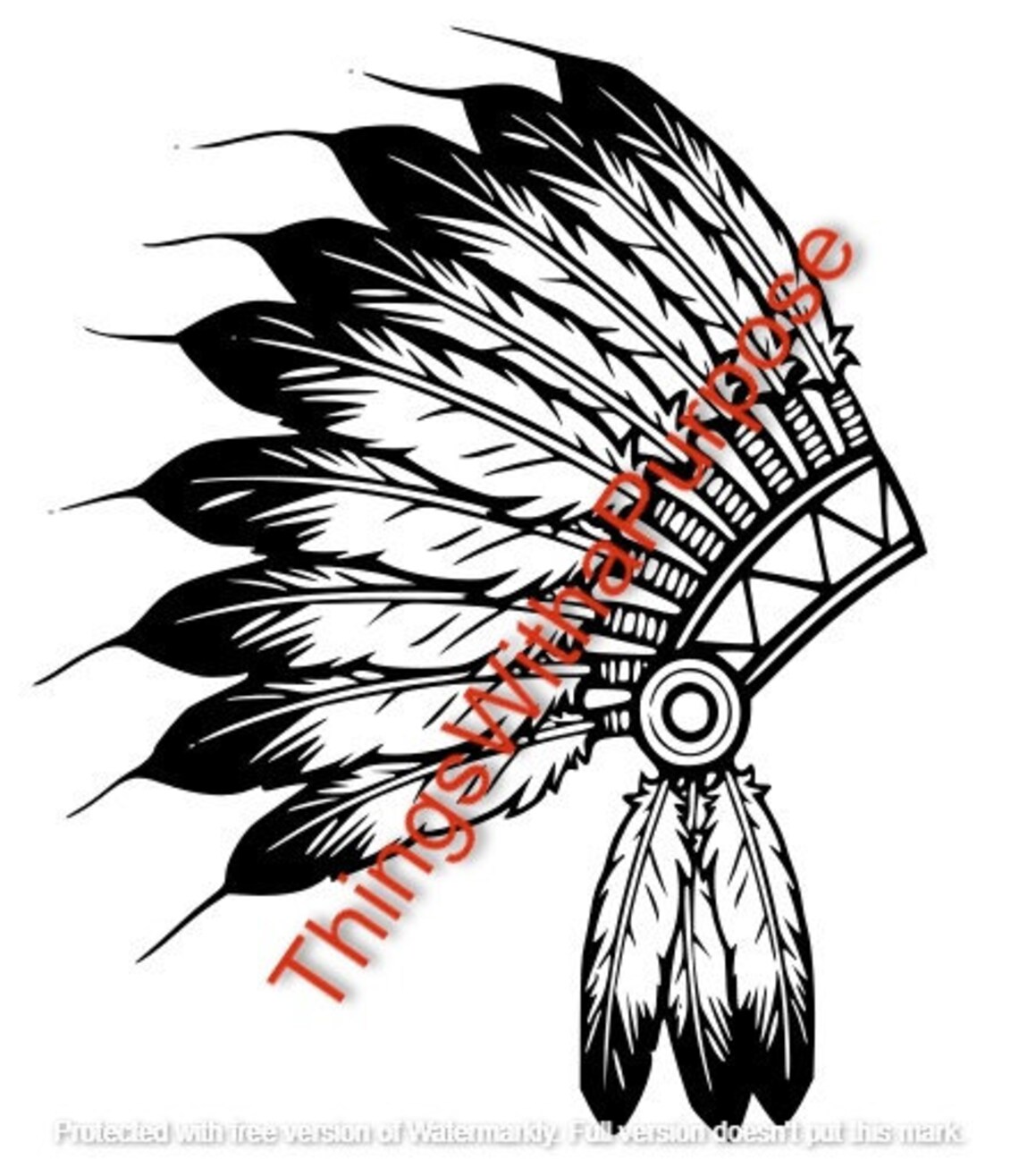 Native Head Dress Svg T-shirt File T-shirt Design Native Pride - Etsy