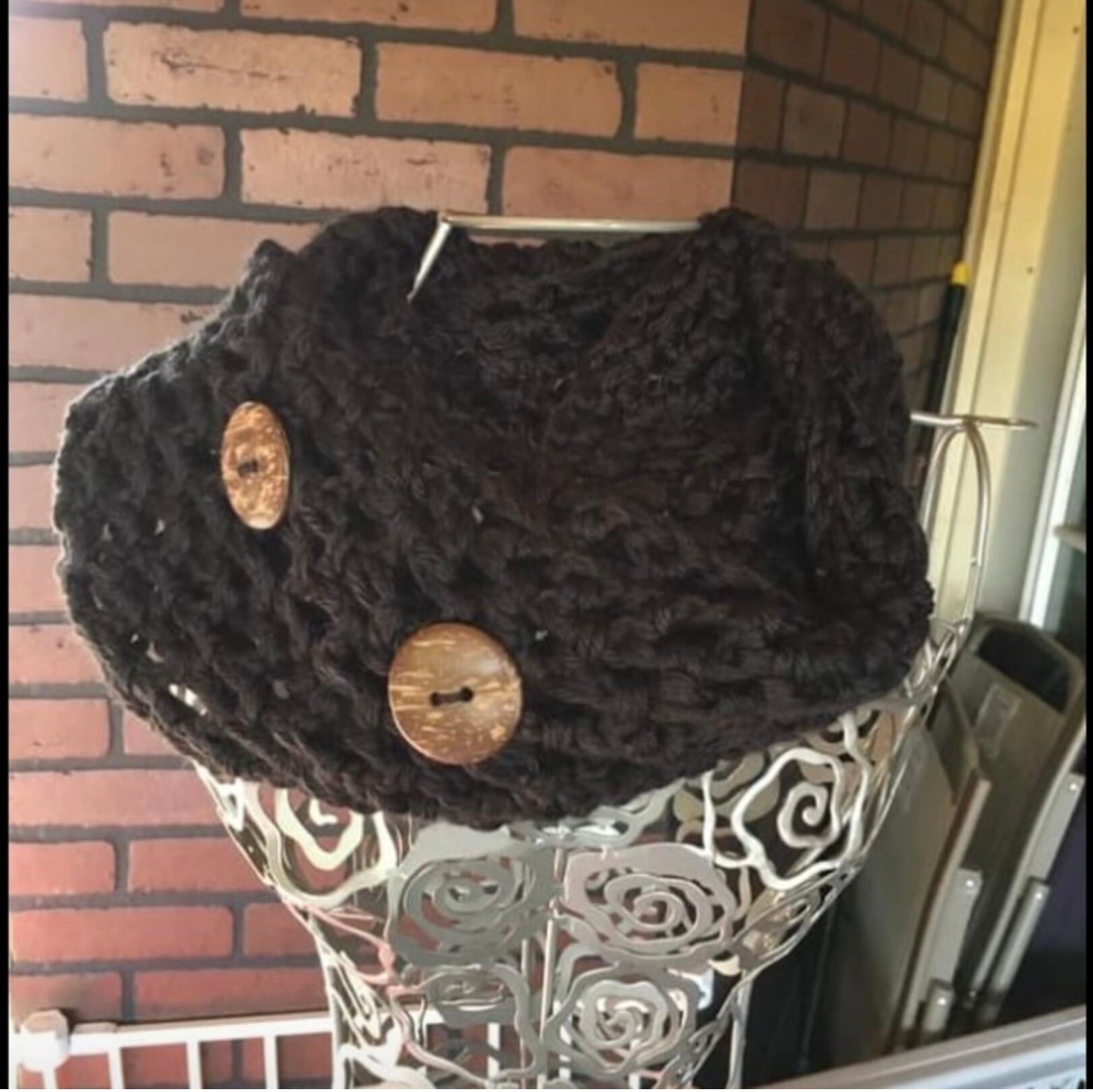 Crochet Homemade Scarfs Scarves Handcrafted With Buttons - Etsy