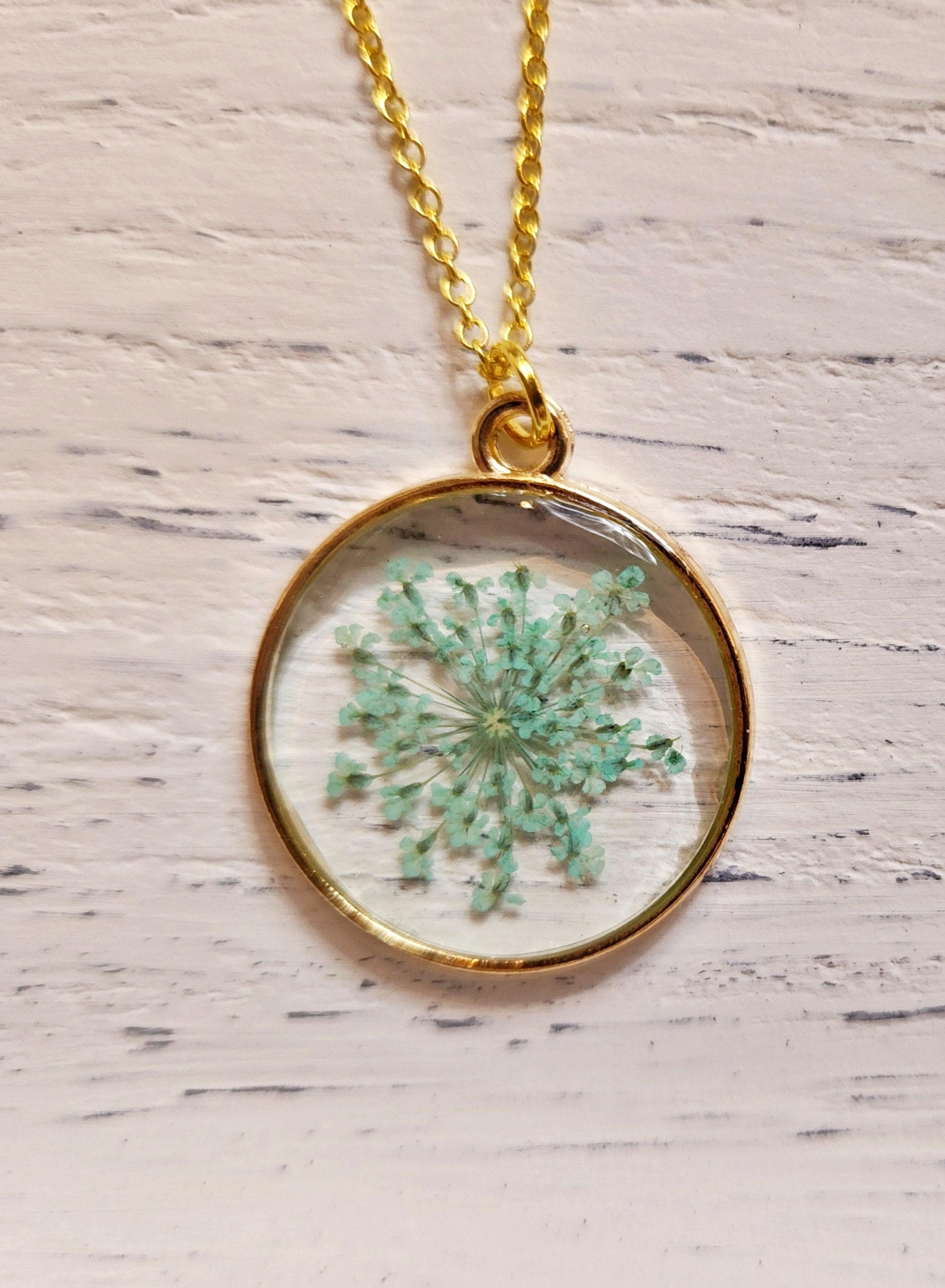 Light Blue Queen Anne's Lace, Gift for Her, Gift for Mom - Etsy