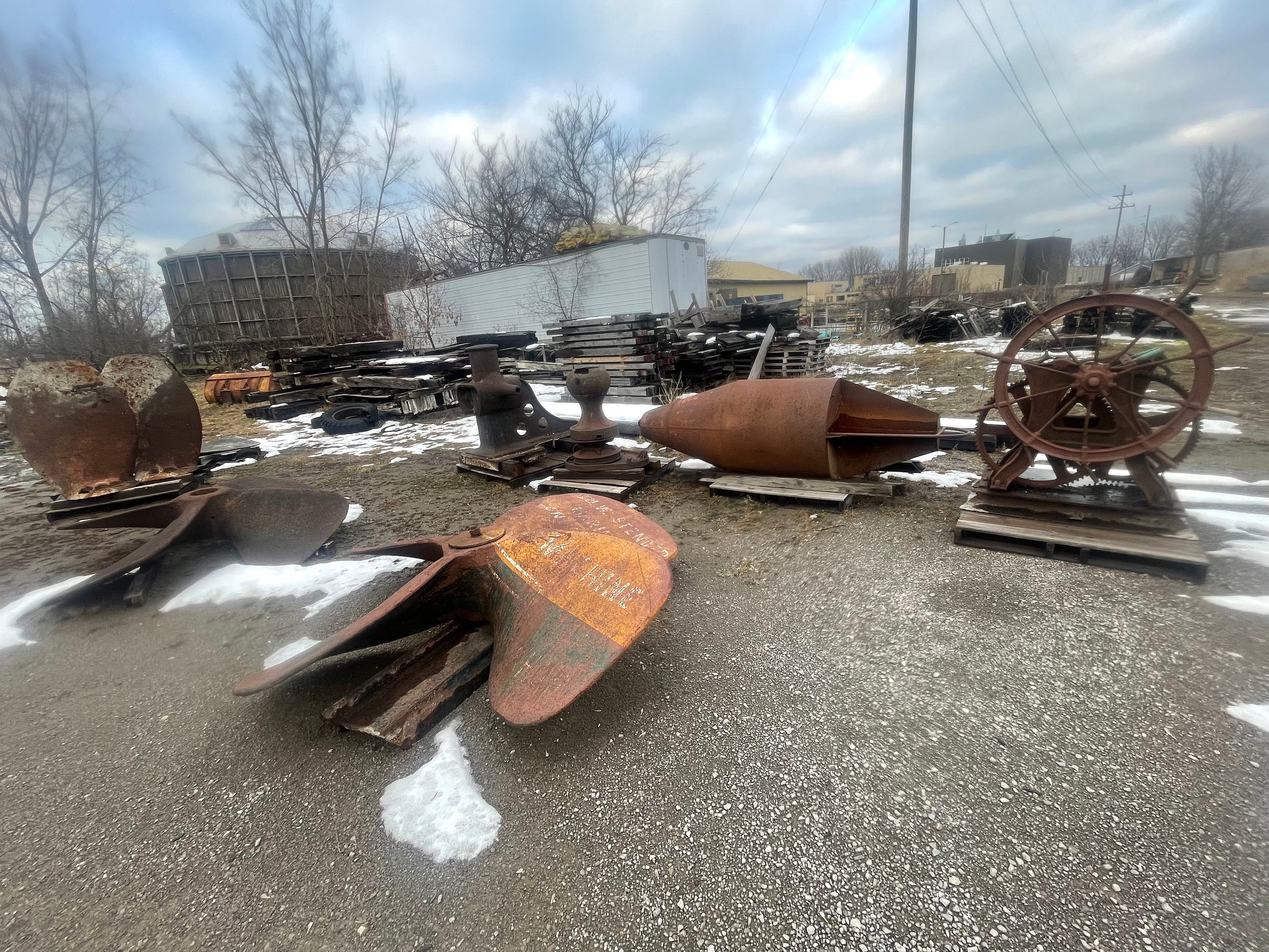 Just In! Rare 8 Pc. Lot of Heavy Marine Iron Salvage Old Nautical Props ...