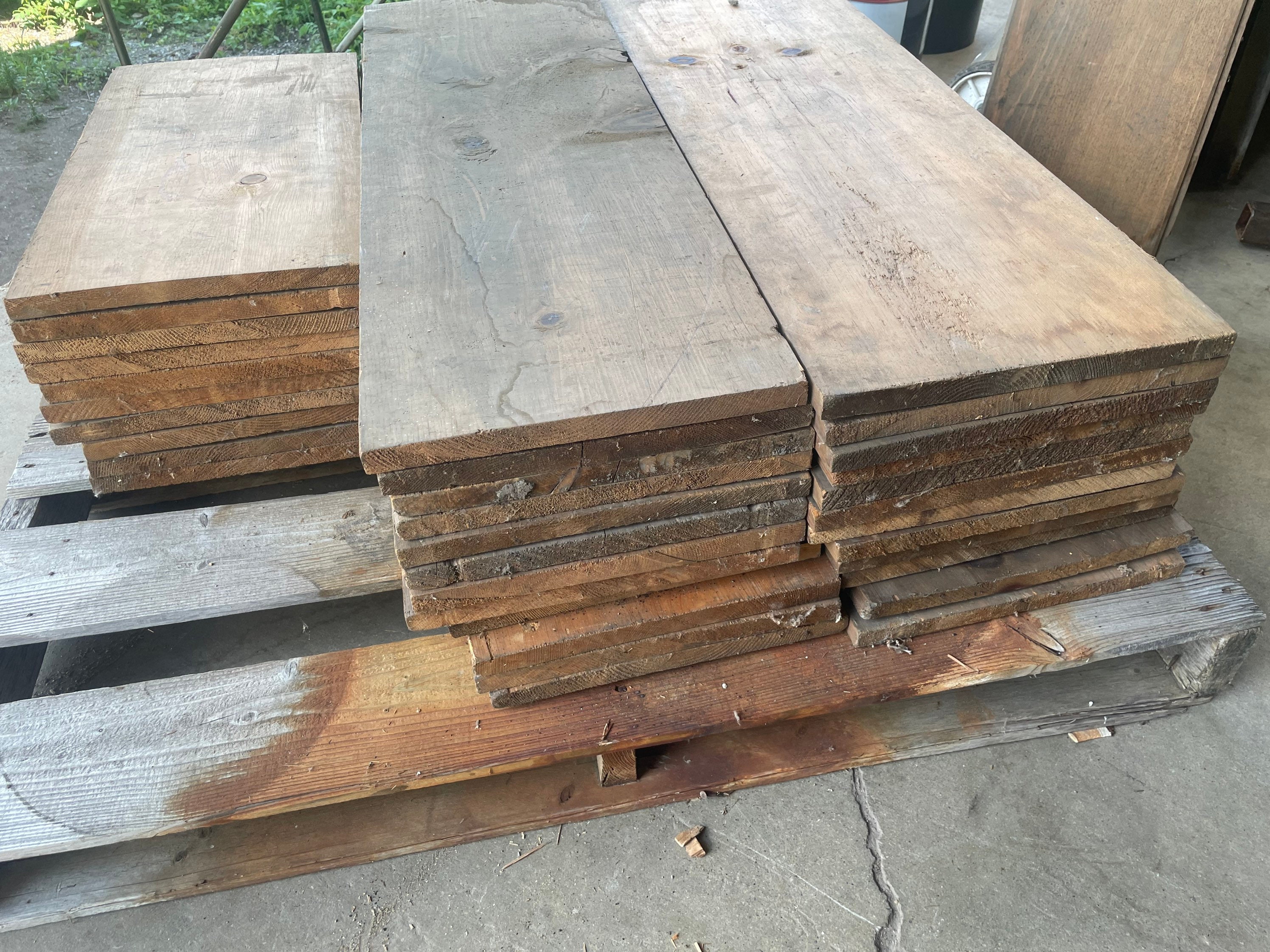 83 SF Lot Douglas Fir 1x12 Short Planks for Accent Wall or Crafting 24 ...