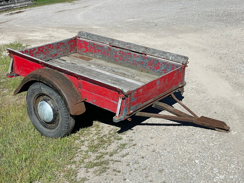 Antique Farm Trailer With 6’ Bed 1940’s Era Chevy Pickup Perfect for ...