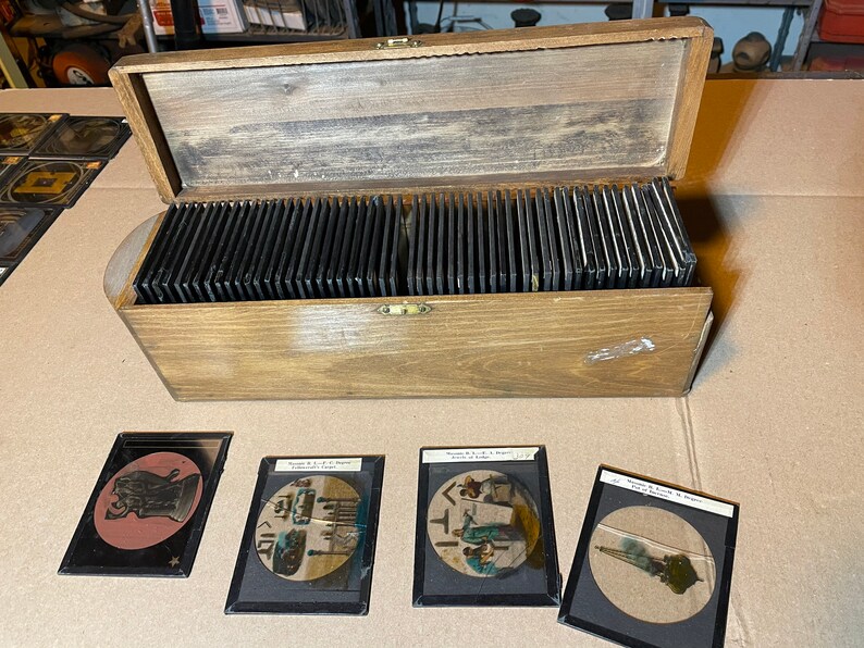 55 Antique Masonic Degree Lecture Glass Magic Lantern Slides - Etsy