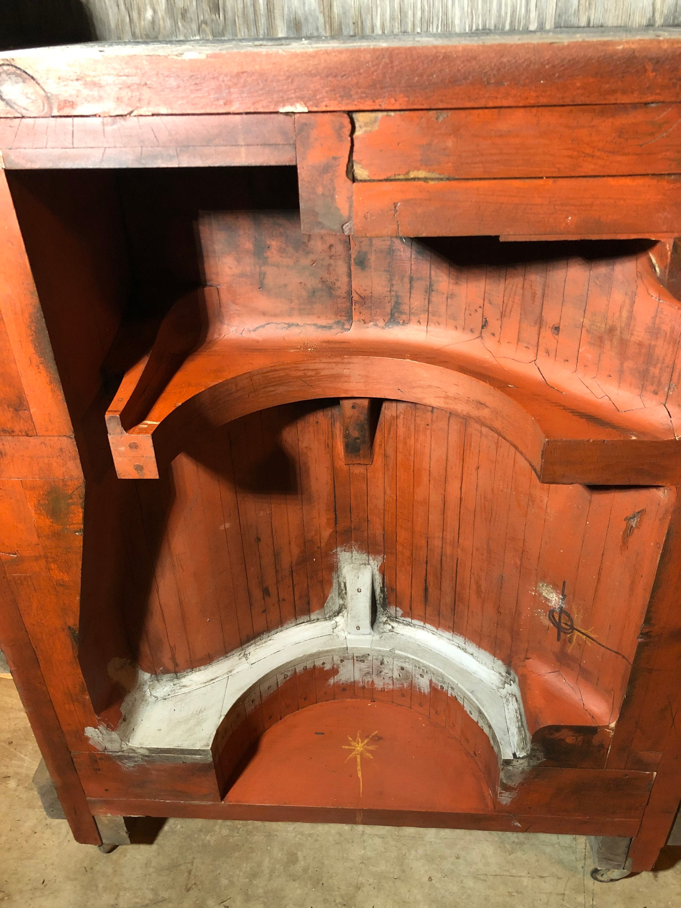 Large Antique Industrial Wooden Foundry Casting Pattern for Unique ...