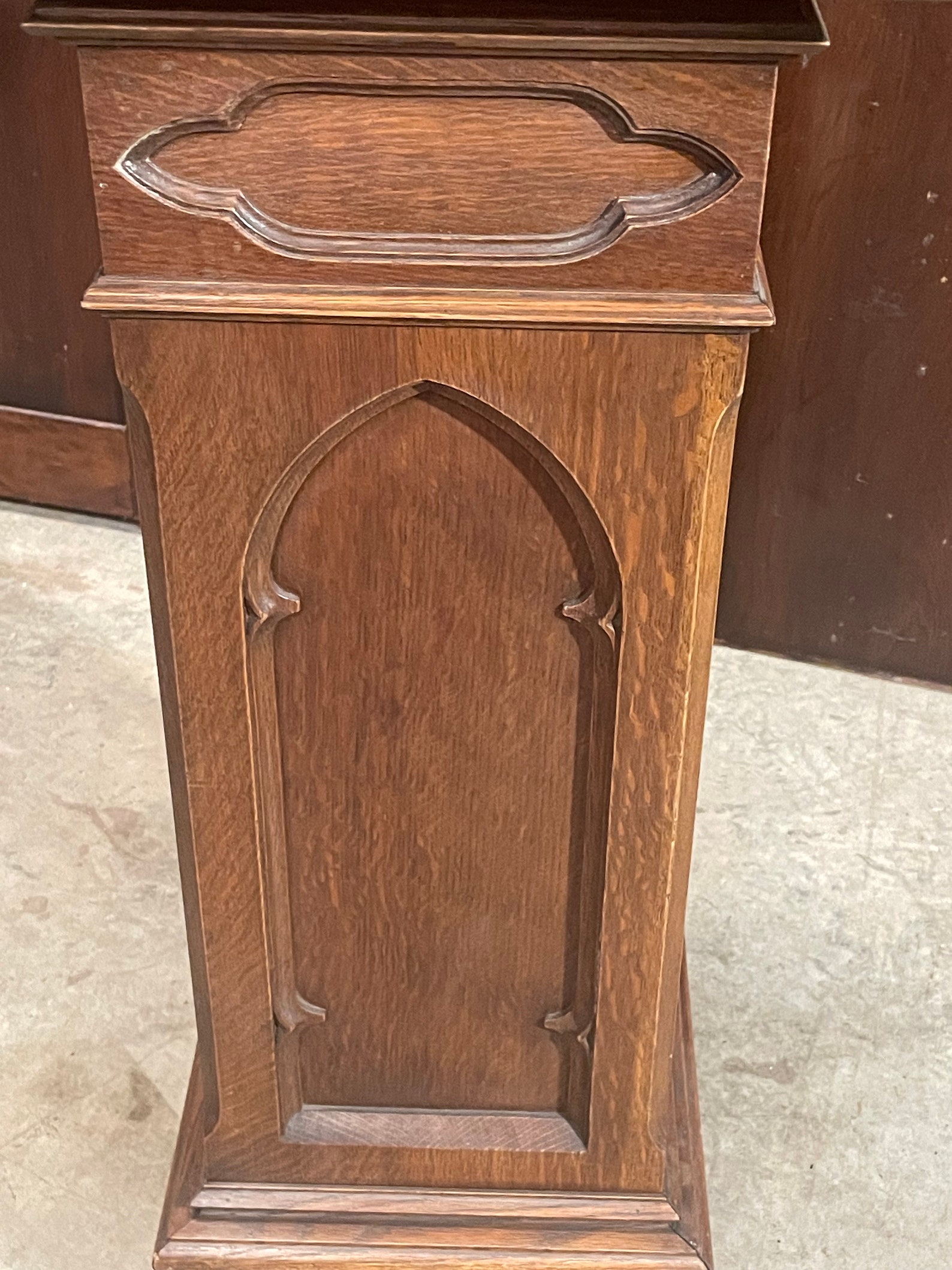 Antique Solid Quartersawn Oak Gavel Pedestal Early 1900s Lodge Meeting ...