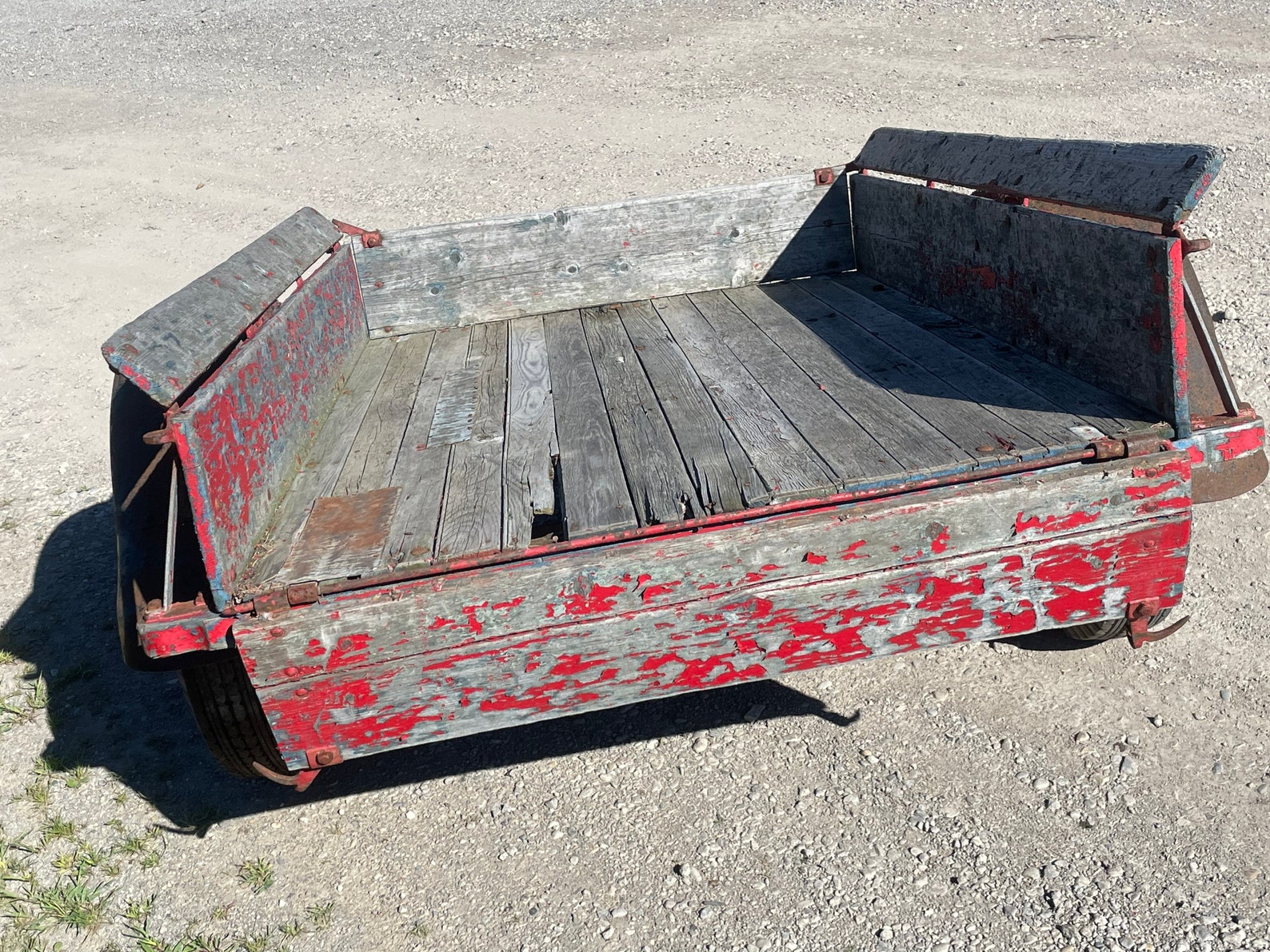 Antique Farm Trailer With 6 Bed 1940s Era Chevy Pickup Perfect for ...