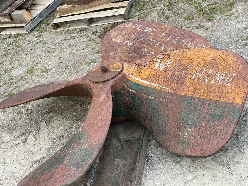 Just In! Rare 8 Pc. Lot of Heavy Marine Iron Salvage Old Nautical Props ...