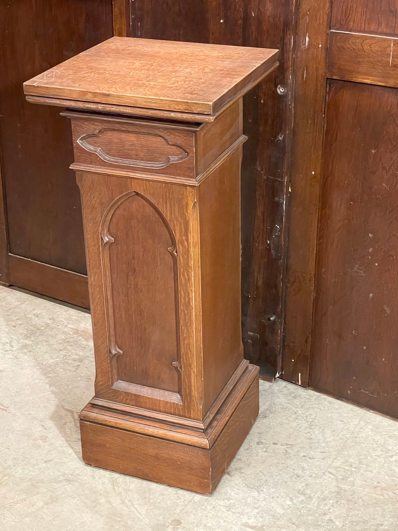 Antique Solid Quartersawn Oak Gavel Pedestal Early 1900s Lodge Meeting ...