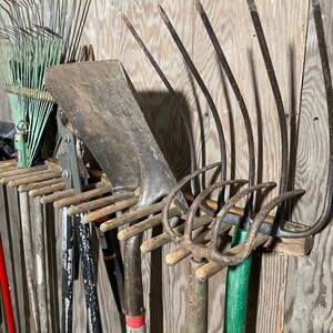 1 Vintage Garden Tool Wall Storage Rack 51-1/4” X 7-1/4” Versatile ...