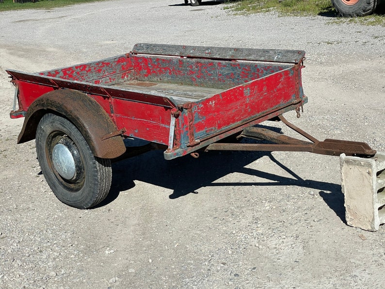 Antique Farm Trailer With 6’ Bed 1940’s Era Chevy Pickup Perfect for ...