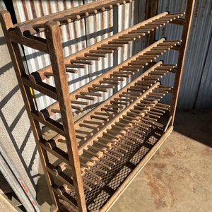 Authentic Antique Shoe Factory 6 Peg Style Rack in Original Finish ...