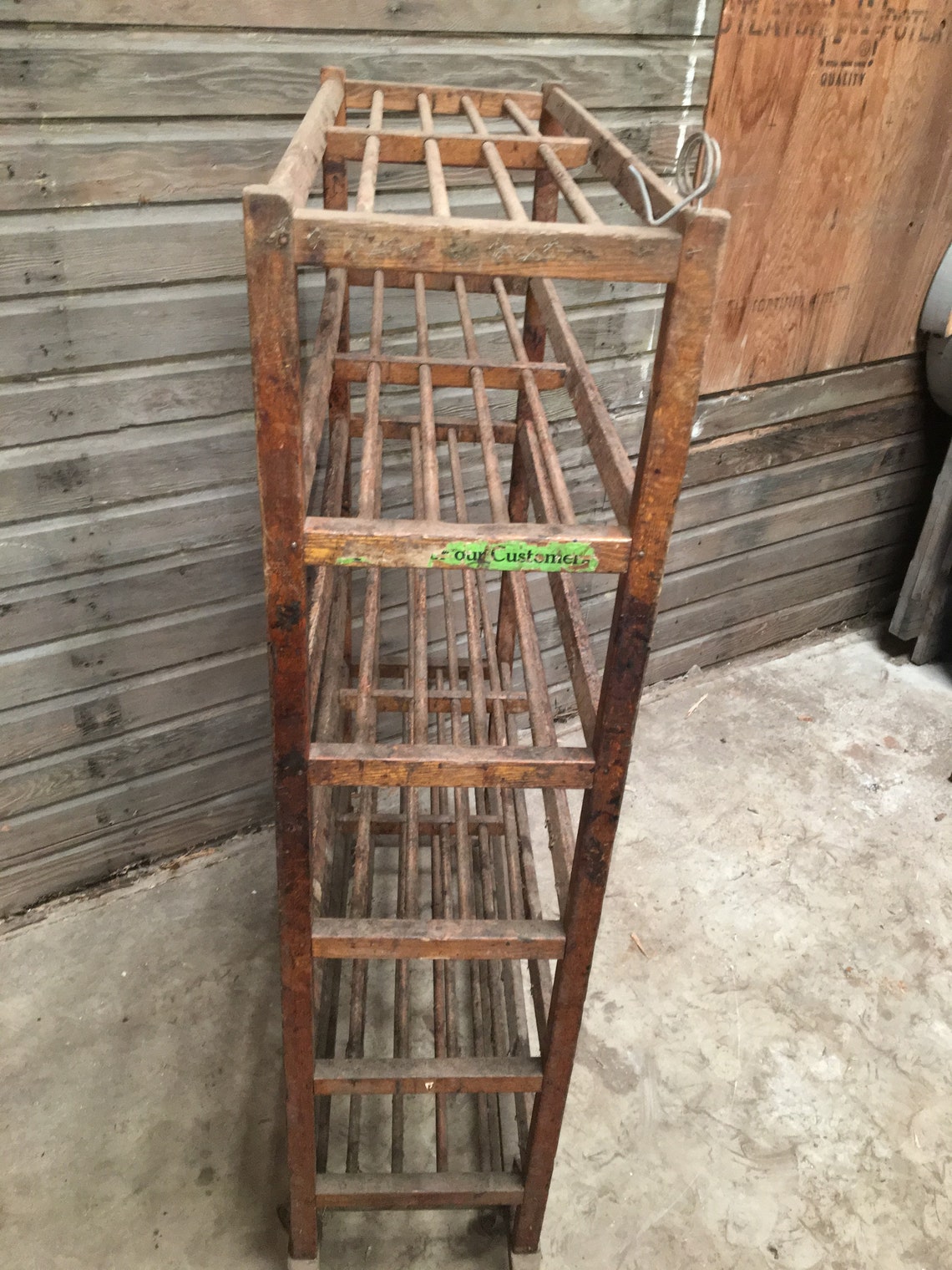 Authentic Antique Wooden Shoe Factory Rack on Original Casters - Etsy