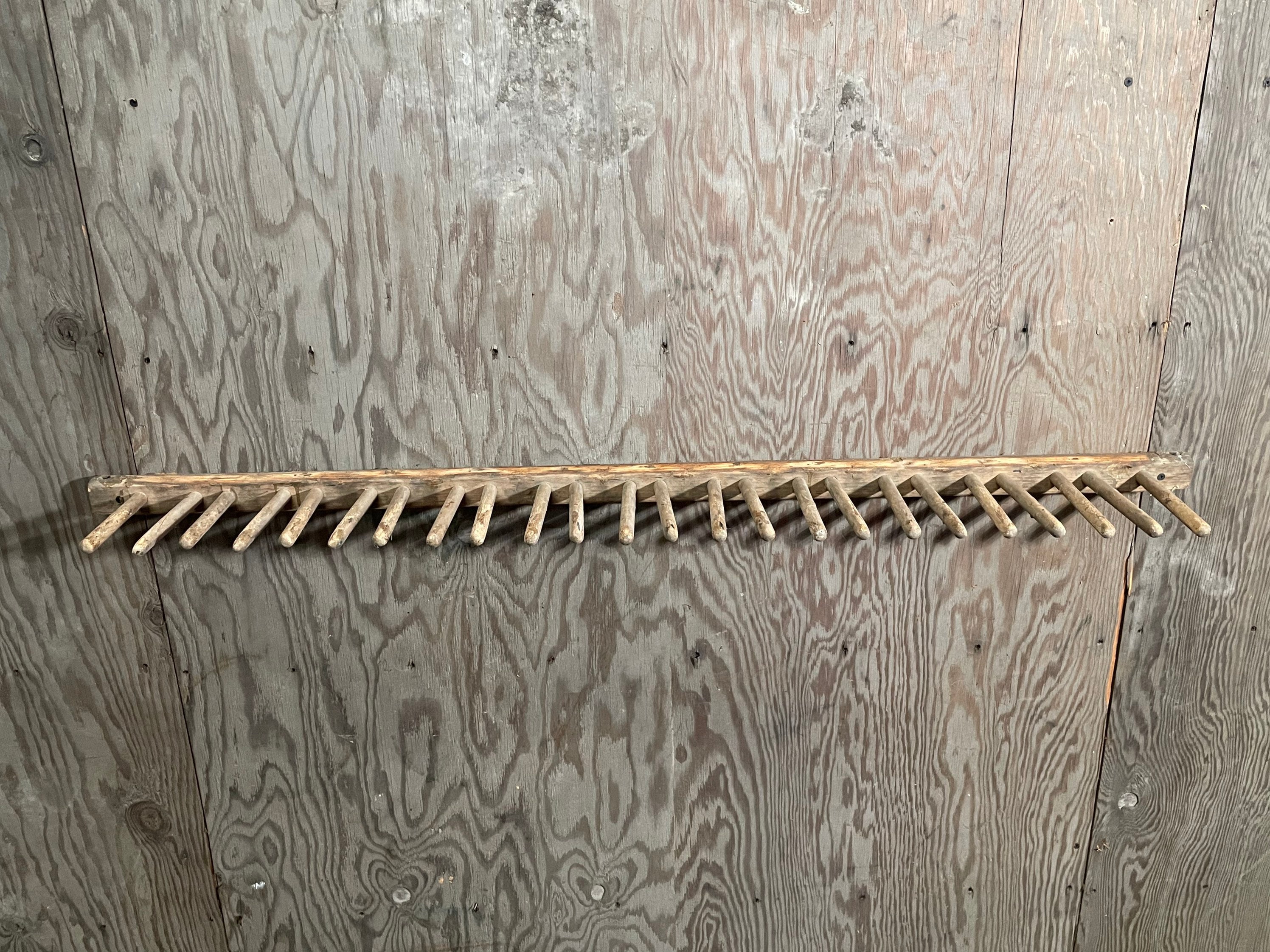 1 Vintage 6 Pair Rubber Mud Boot Wall Storage Rack 51-1/4” X 7-1/4” Row ...