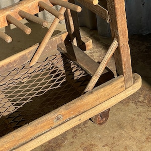 Authentic Antique Shoe Factory 6 Peg Style Rack in Original Finish ...